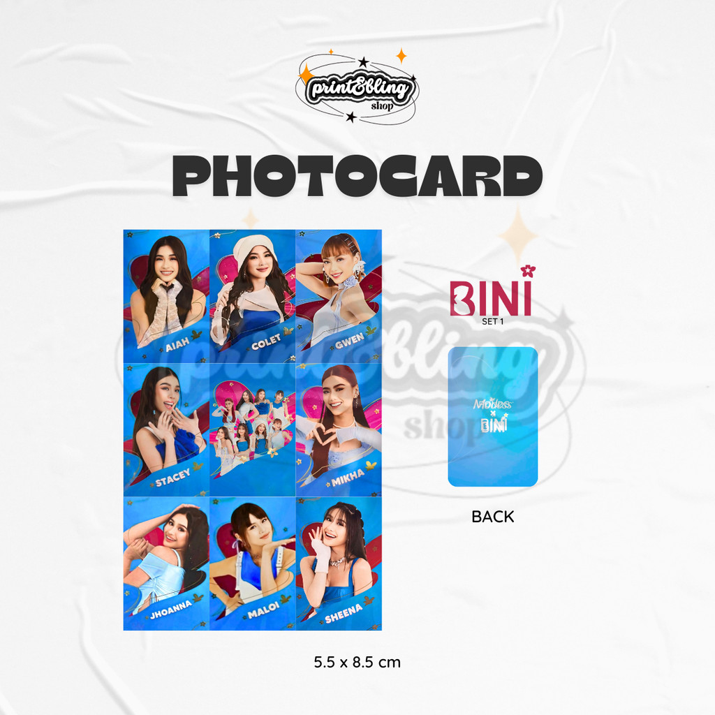 Modess x BINI Photocards (UNOFFICIAL) | Shopee Philippines