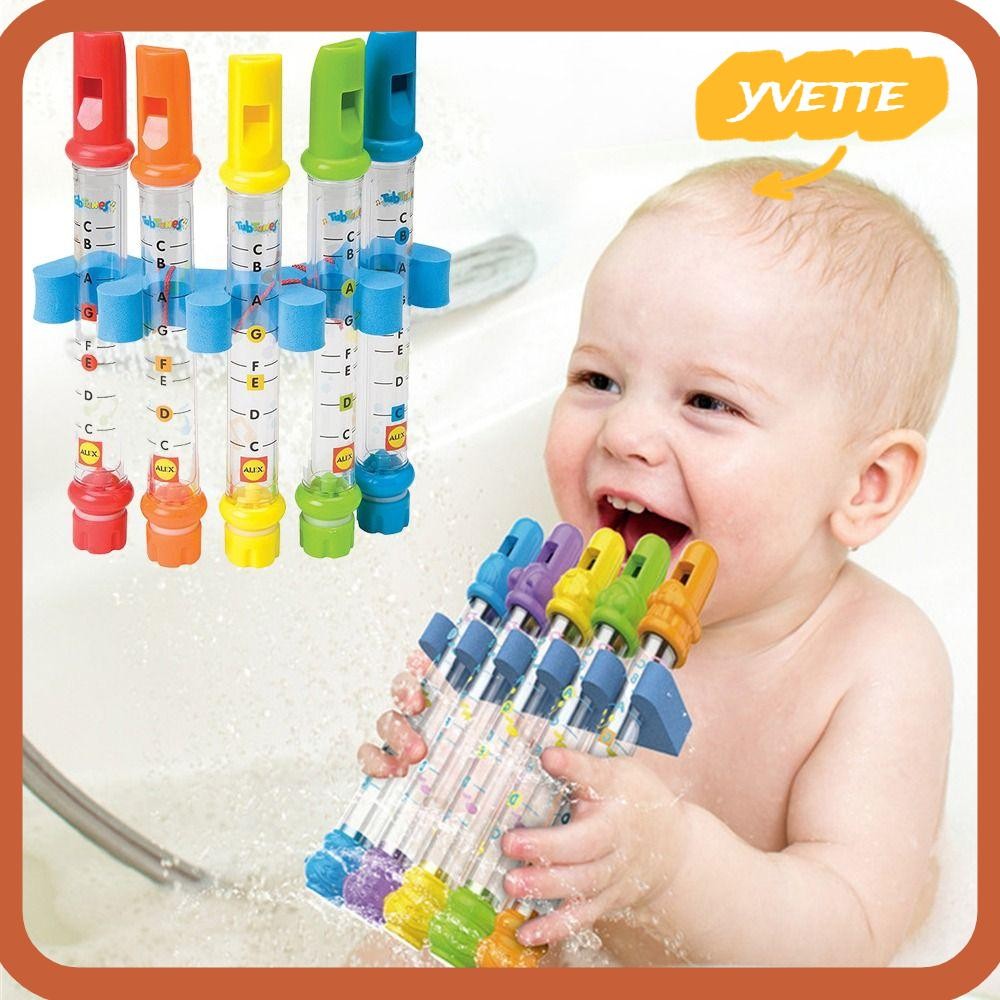 YVE Bath Water Flutes Boy Girls Fun Playing Musical Whistling Tube ...