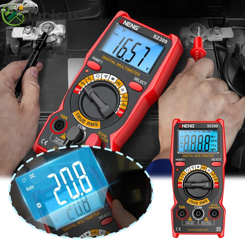 Digital Multimeter 1999 Counts AC/DC Voltmeter Ammeter Electrical ...