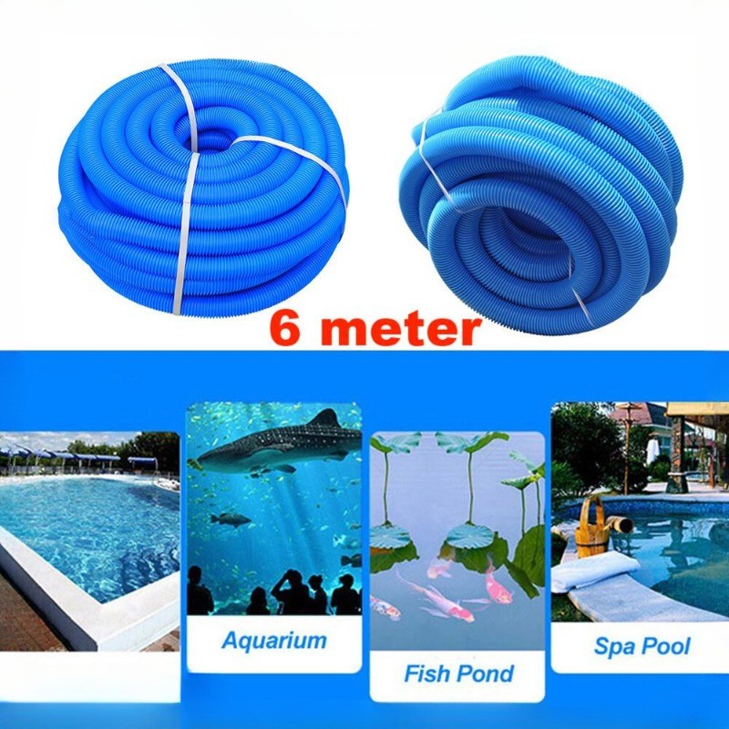 20ft(6m) Swimming Pool Vacuum Cleaner Hose PE Suction Device ...
