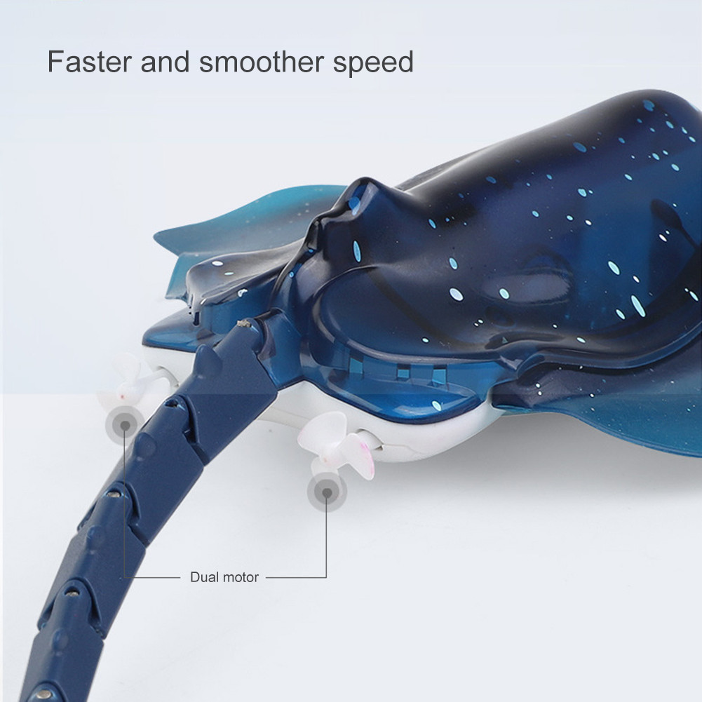 Kids Pool Toys Remote Control Stingray High Simulation Robot Manta Ray ...