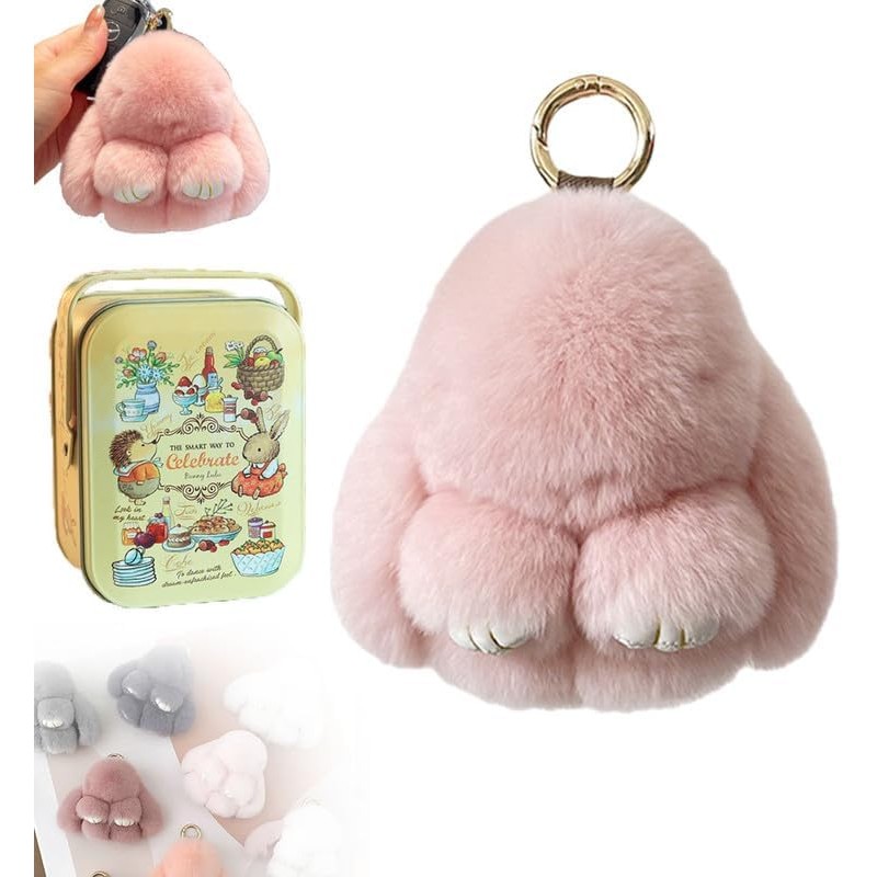 Keychain, 2024 New Bunny Keychain With, Cute Bunny Lulu Keychain, Bunny ...