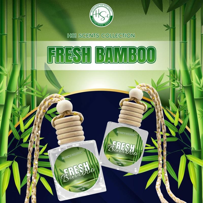 HSI Scents Collection Fresh Bamboo Car & Room Hanging Diffuser 10ML ...