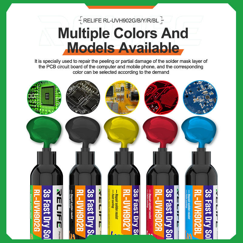 RELIFE RL-UVH902 UV Quick-drying Curing Oil for Mobile Phone Repair. 3S ...