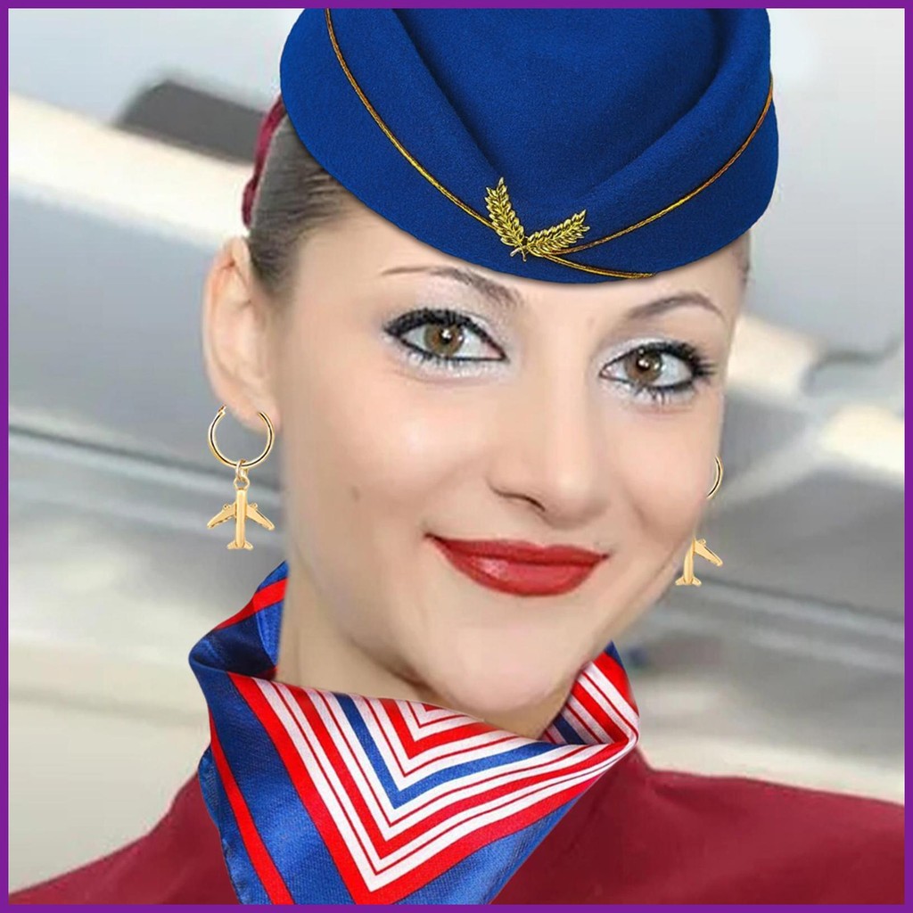Air Hostess Accessories Halloween Cosplay Air Hostess Costume Kit for ...