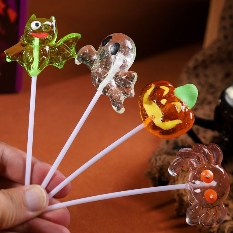 Halloween Ring Candy Pumpkin Shape Halloween Lollipop Gifts for ...