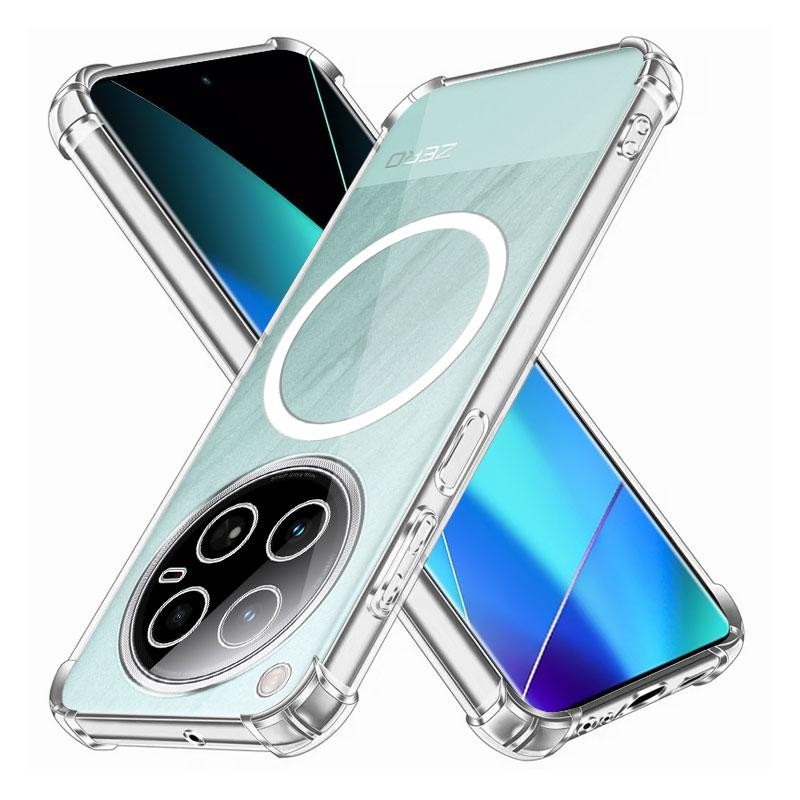For Infinix Zero 40 Case 4G 5G With Wireless Charging Magnetic Ring ...