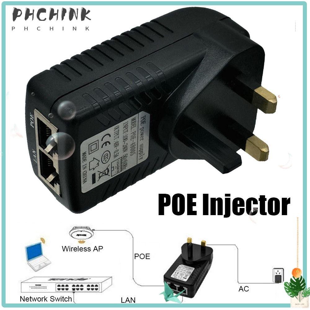 CHINK POE Injector 100Mbps Passive UK Plug Wireless AP Bridge Over ...