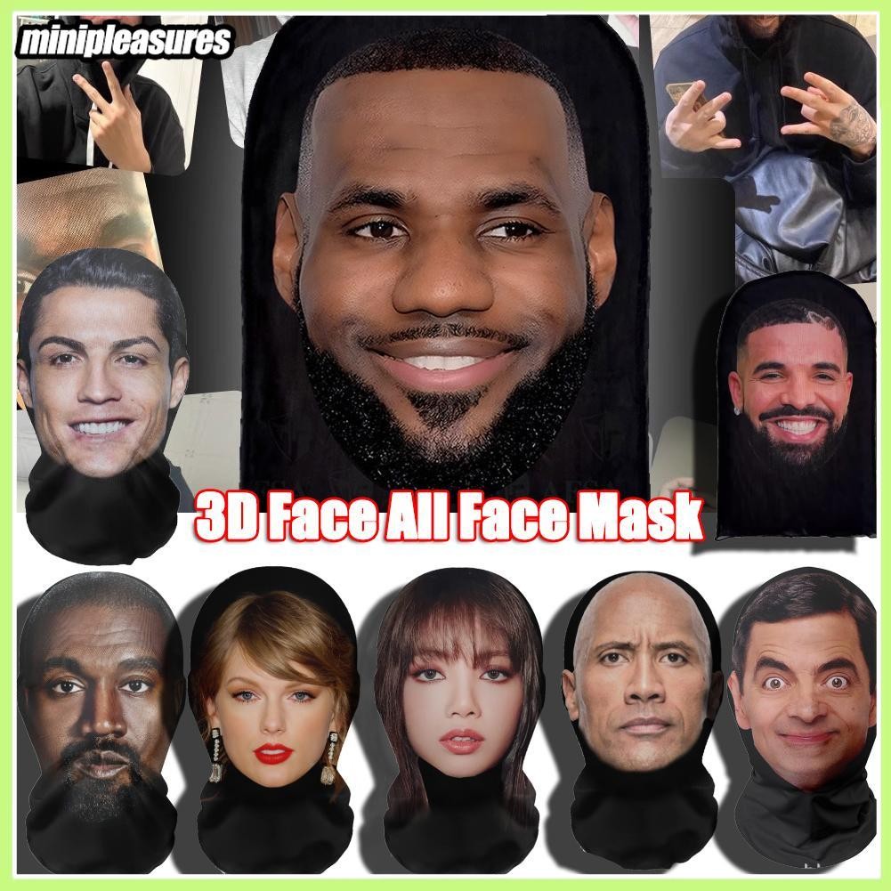 3D Full Face Mask Celebrity Series Role Playing Fans Role Playing ...