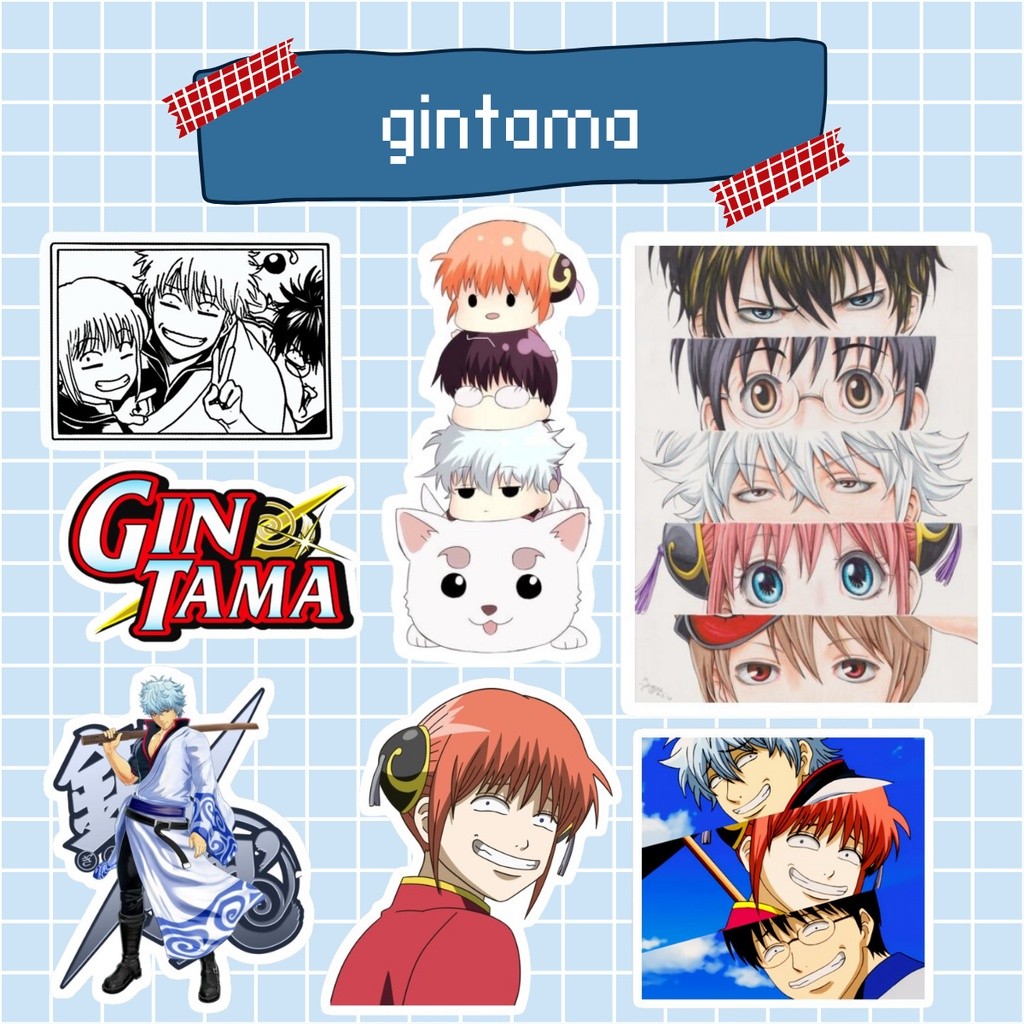 Anime Stickers / Gintama Anime Sticker Collection / Coated Waterproof ...