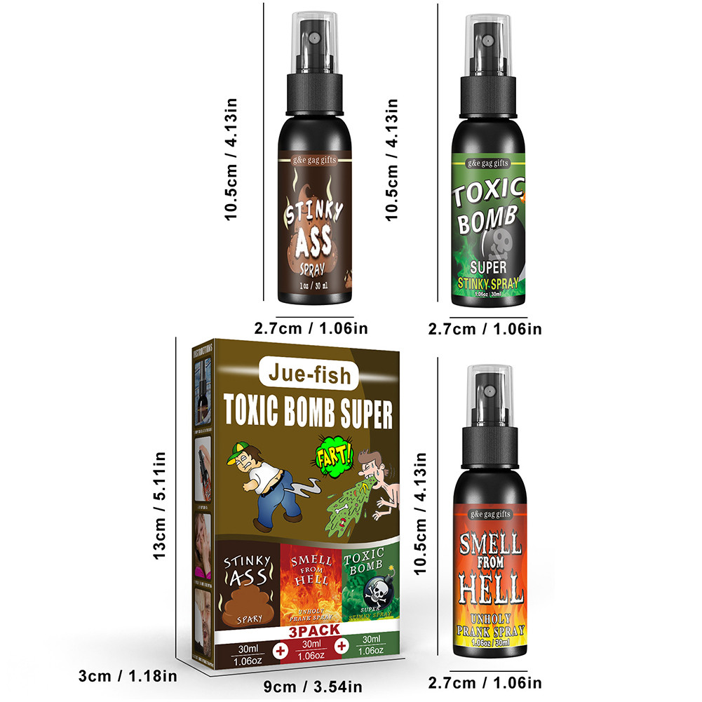 Fart Spray 30ml Non Toxic Fart Bomb Fart Spray for Pranks Liquid Assart ...