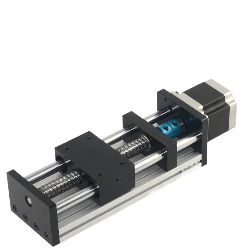 ︿ㄐㄑDouble optical axis ball screw slide table linear precision guide ...