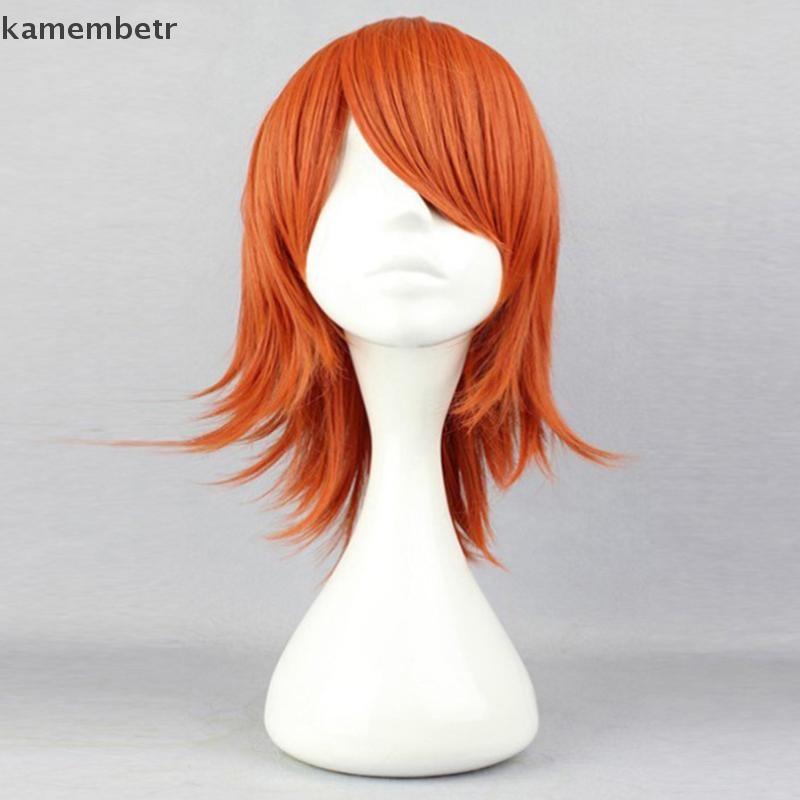 ka One Piece Nami Cosplay Wig Synthetic Short Wig Orange Haircuts Party ...