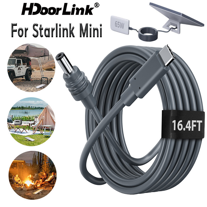 HdoorLink Starlink Mini Cable 16FT USB-C To DC Power Cable For Starlink ...