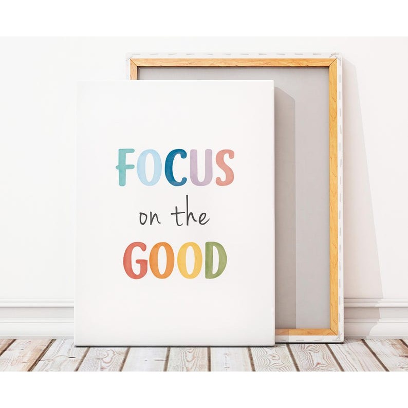 Focus On The Good Poster Growth Mindset Daily Affirmations Classroom ...