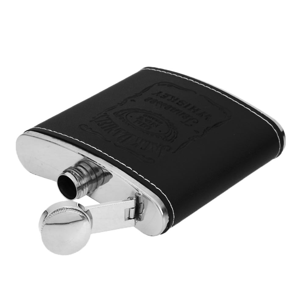 【EST】 4pcs/set 6 Oz Stainless Steel Hip Flask with Cups Alcohol ...