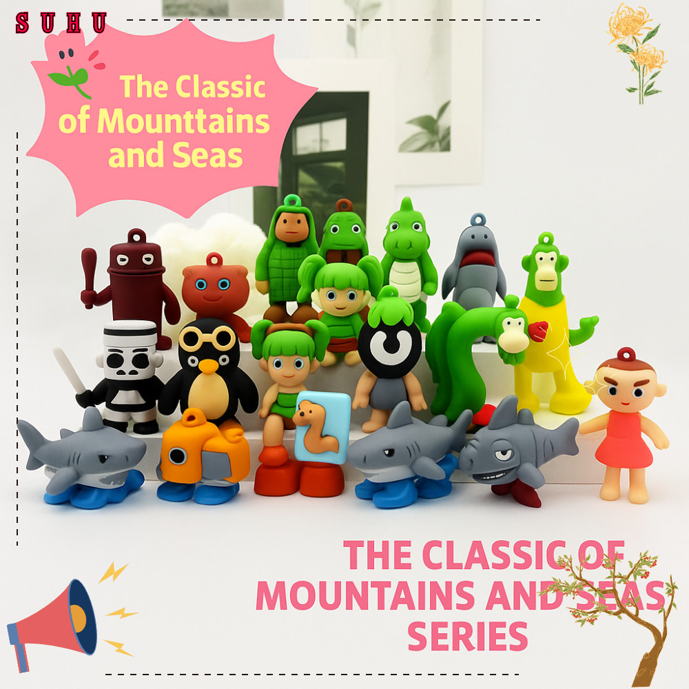 SUHU Tung Tung Tung Sahur Model, Cartoon Desktop Decorations Tralalero ...