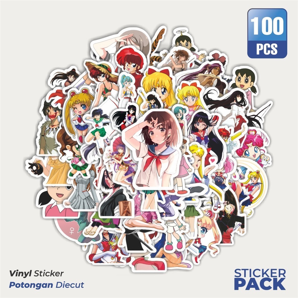 Vinyl Stickers Random Waterproof Aesthetic Anime Stickers - For Laptops ...