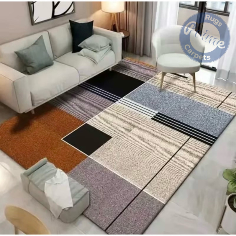 100x160Cm 3D Geometric Carpet Comfortable Lounge Area Rectangle Carpet ...