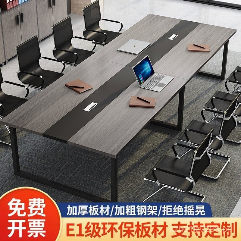 Conference Table Set with Chairs, Long Conference Table, Training Table ...