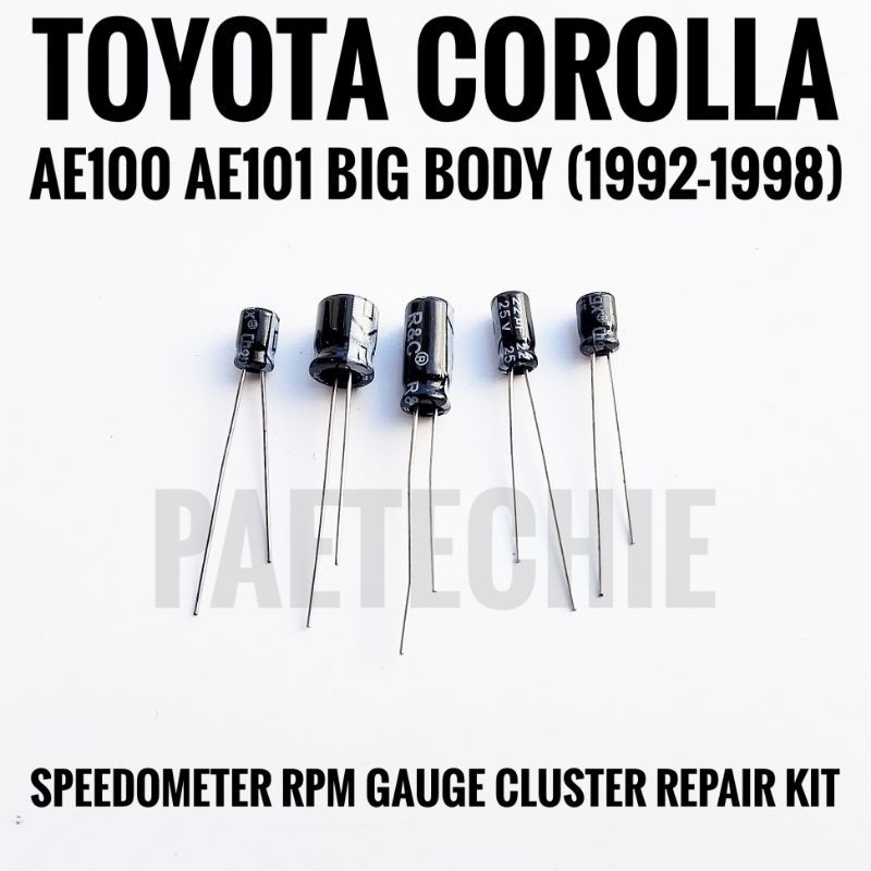 Toyota Corolla Big Body Speedometer RPM Gauge Cluster Repair Kit AE100 ...