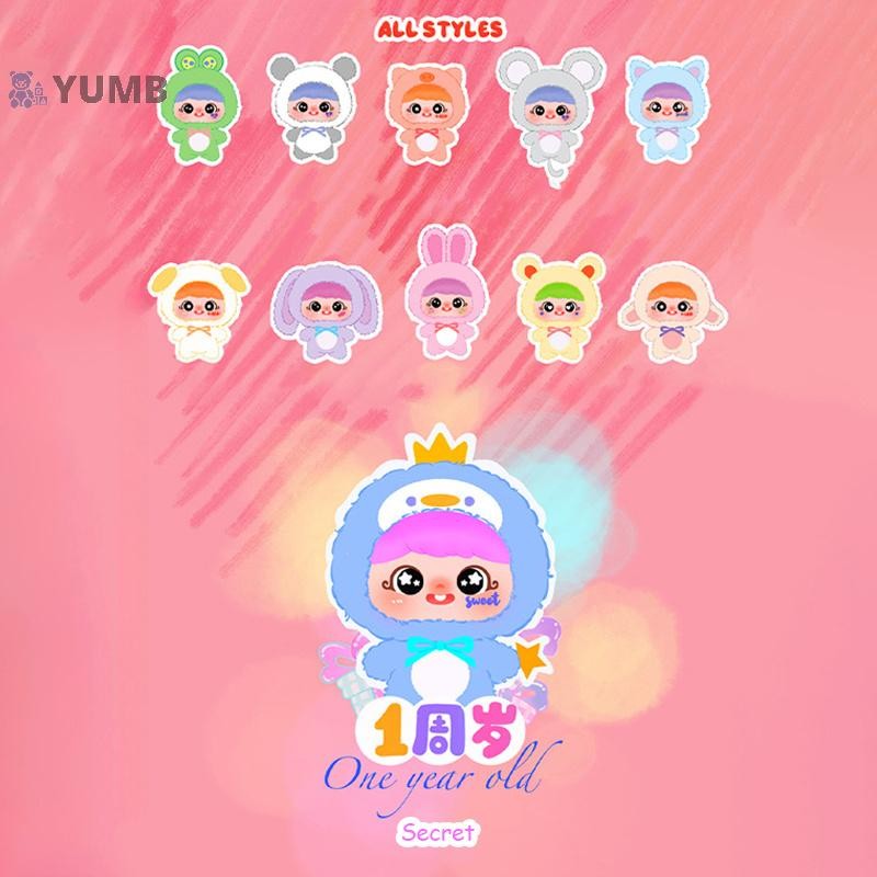 YUMB YAYA Happy 1st Birthday Series Plush Blind Box, Cute Stuffed ...