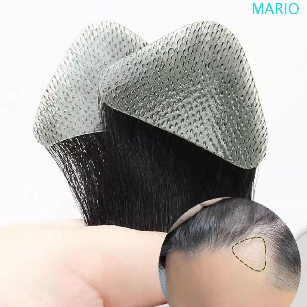 MARIO 100% Human Hair Hairpiece, Invisible Seamless Forehead Patch ...