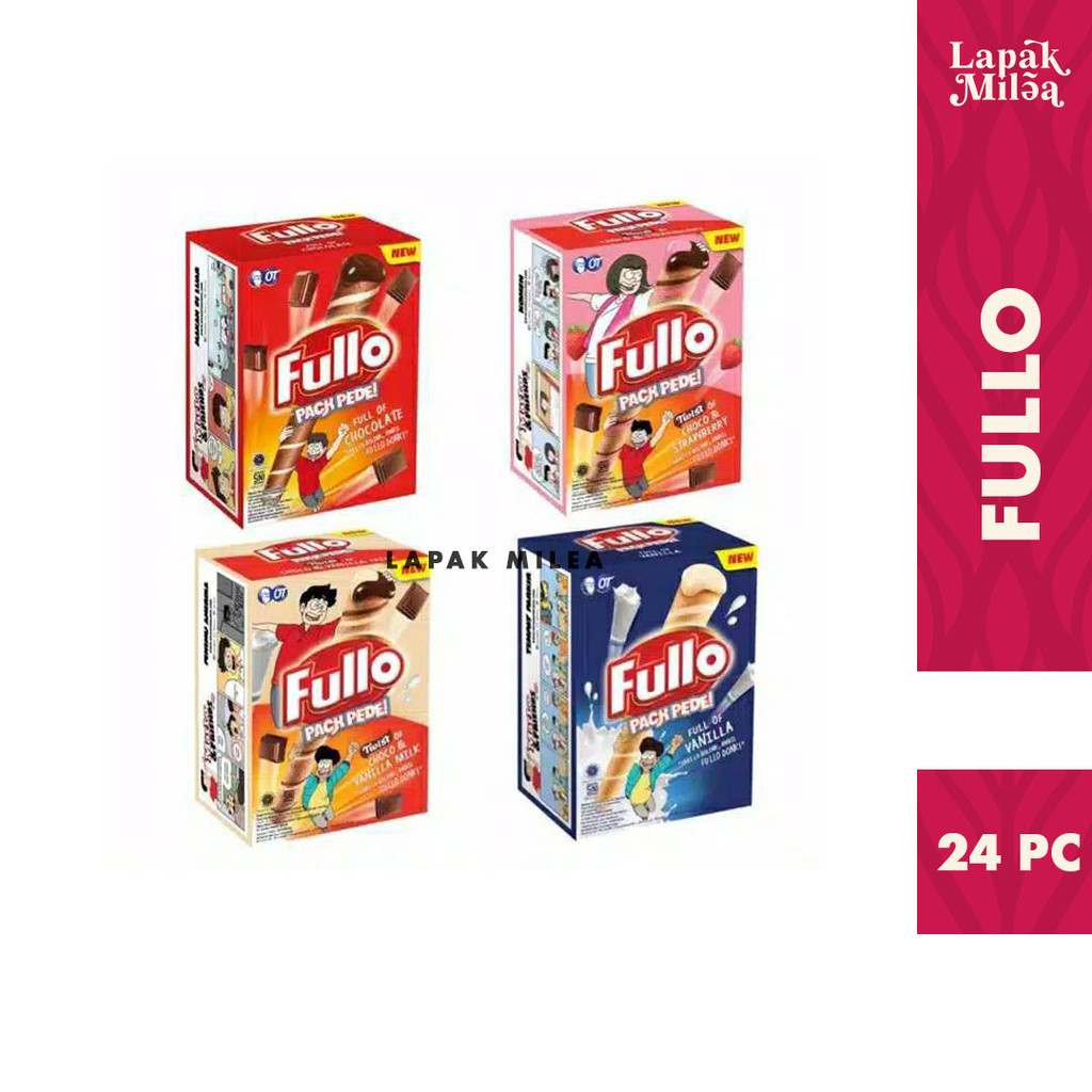 Fullo Chocolate Wafers Various Flavors 1 Box contains 24 pcs | Shopee ...