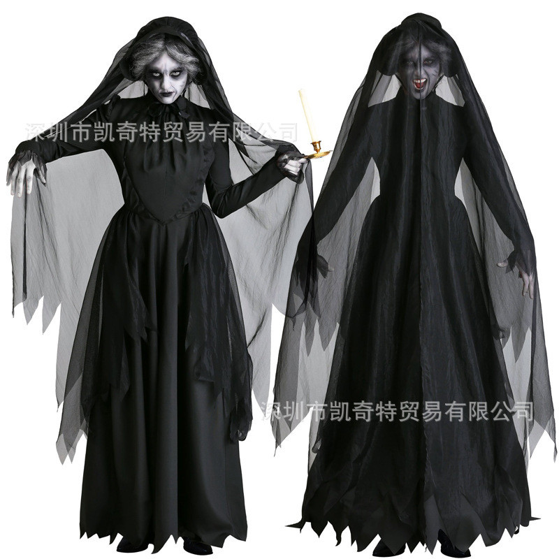 Halloween Costume Horror Ghost Bride Zombie Costume Bar Party Stage ...