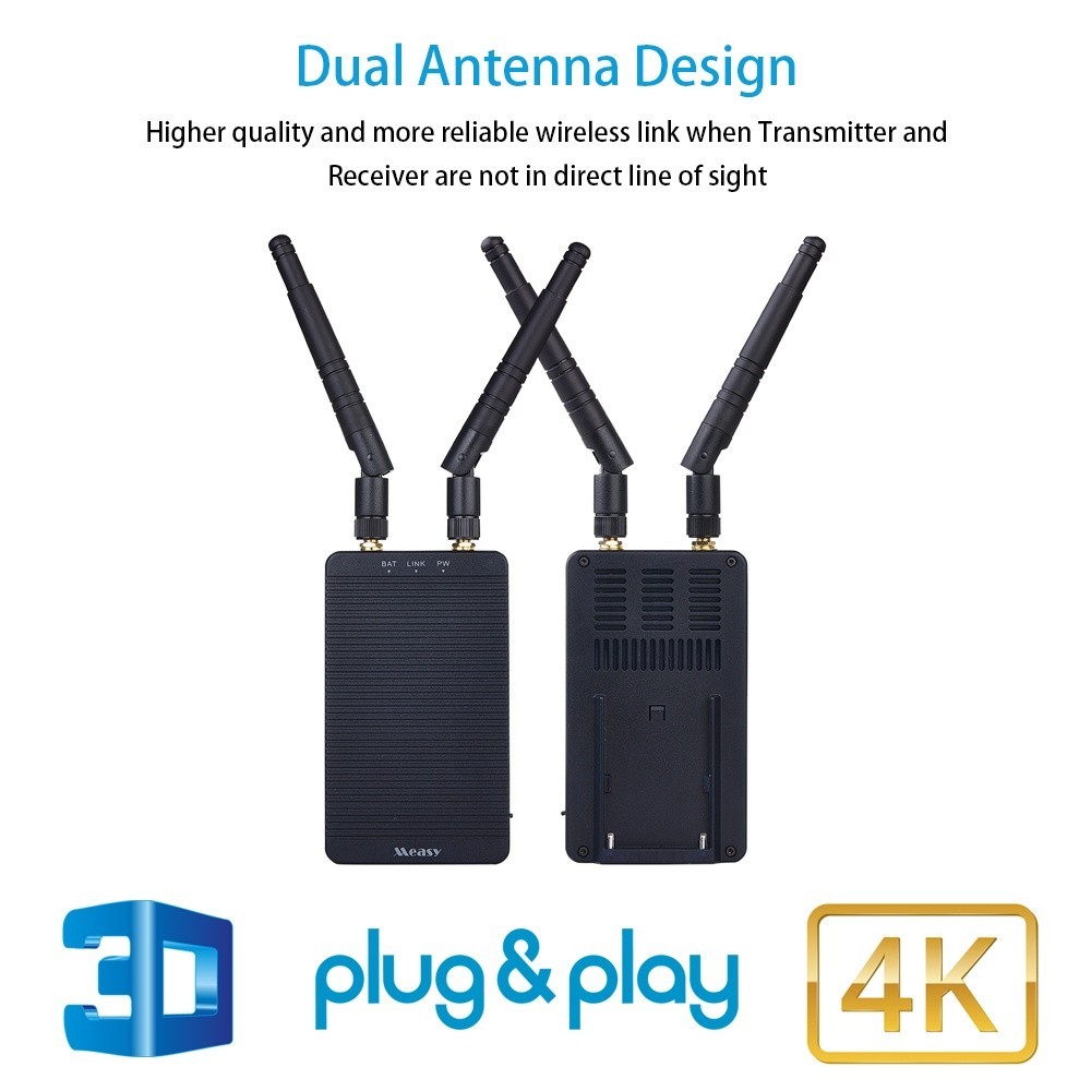 RQ+`Tour T1 200M Wireless HDMI Sender Video Transmission HDMI 1080P 3D ...