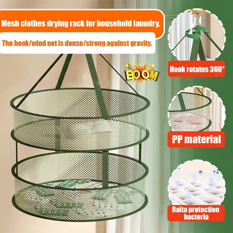 Household Clothes Drying Net Clothes Drying Rack Drying Flat Drying ...