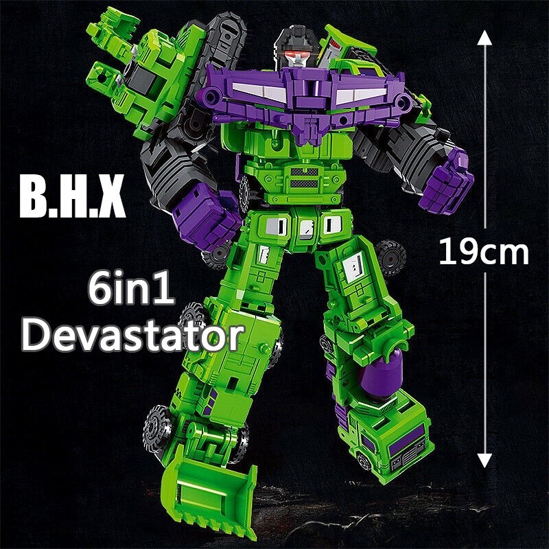 RQ+HSTlBHX 6in1 Devastator GT Mini Engineering Vehicle Robot Deformabl ...