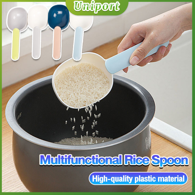 UNI Rice Scoop with Clip and Seal, Kitchen Shovel for Flour and Grains ...