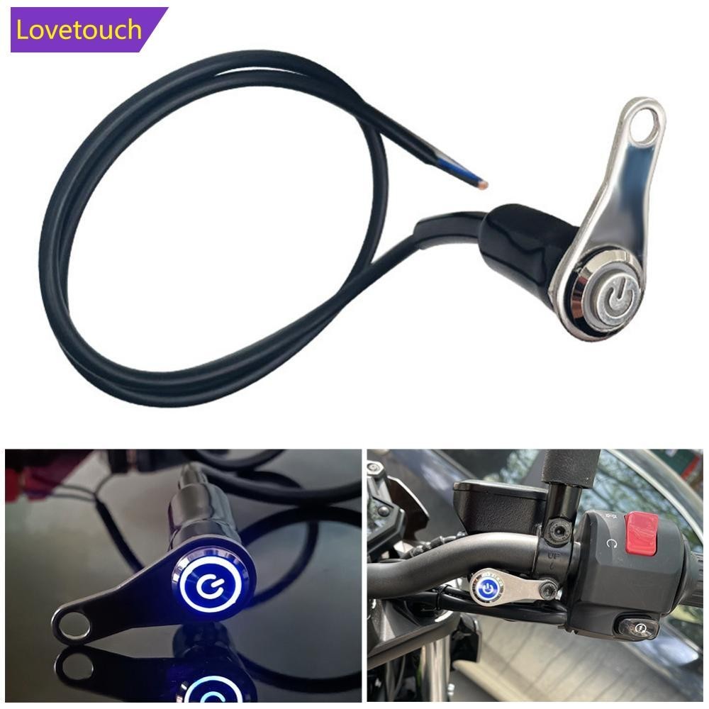 LOVETOUCH 12V LED Motorcycle Switch ON-OFF Handlebar Headlight ...