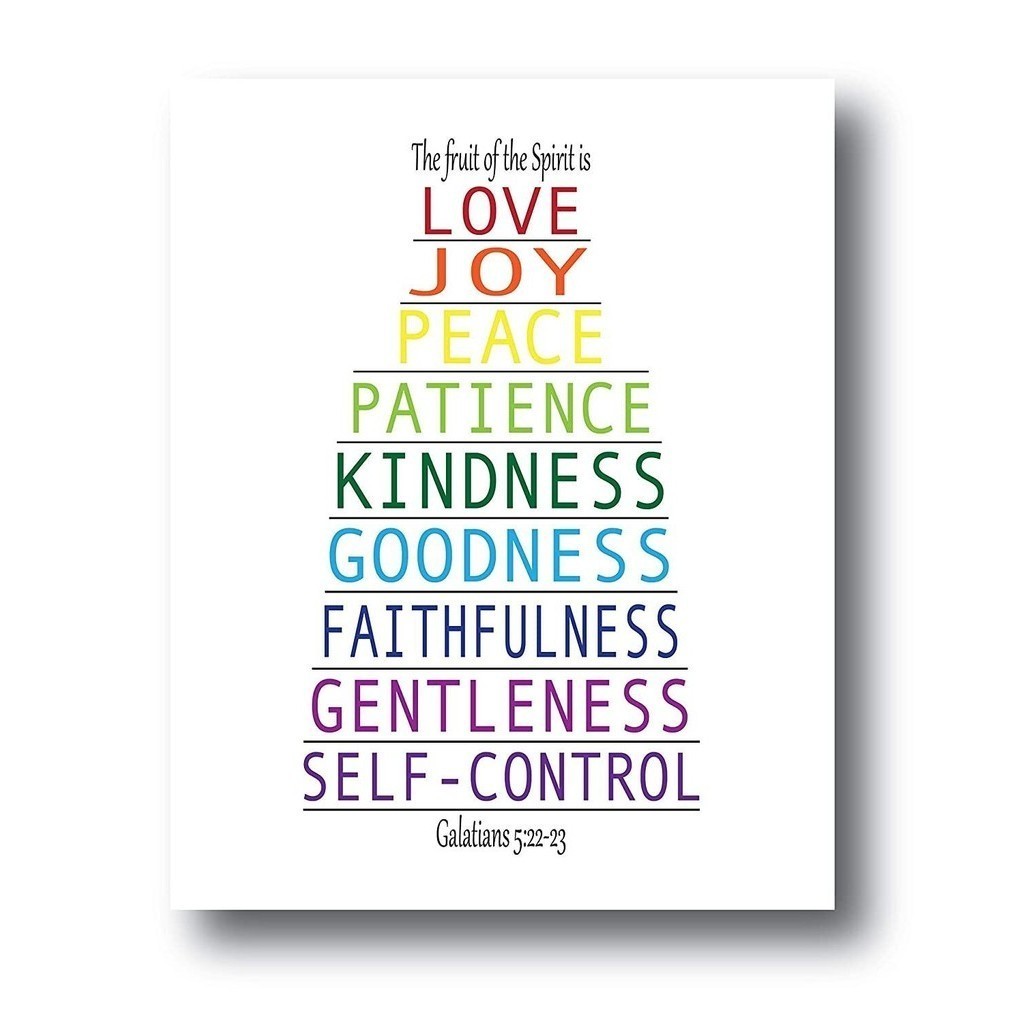 Poster Fruit Of The Spirit Wall Art 8x10 or11x14 Print Only Fruit Of ...