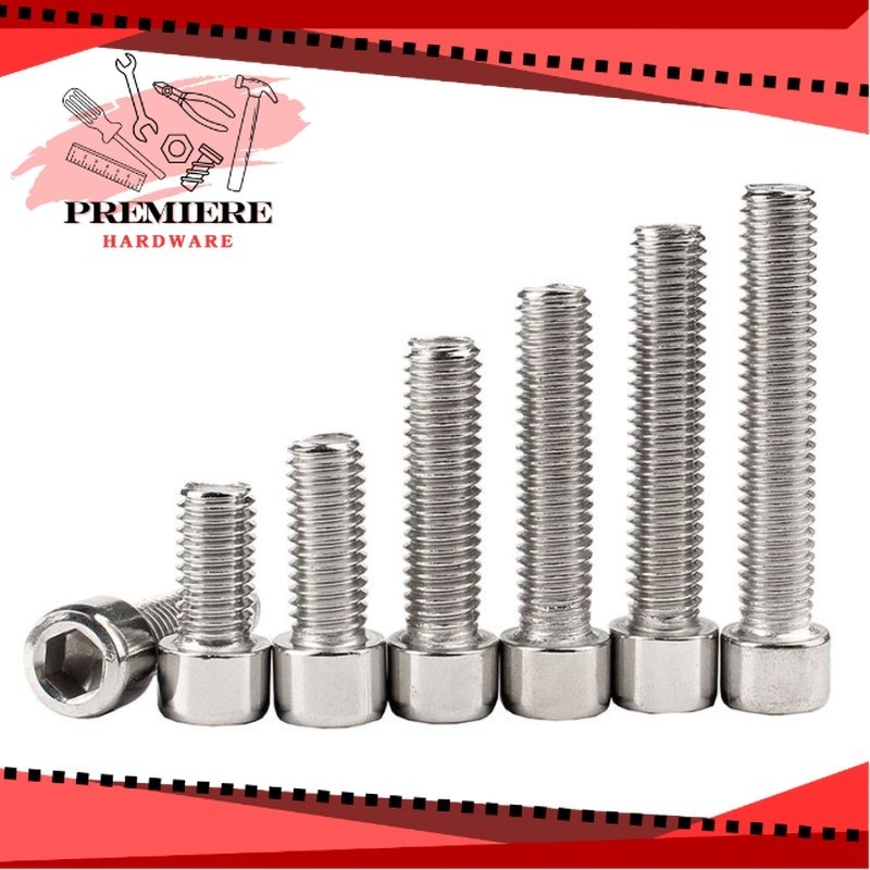 M8 Allen Bolt 201 Stainless Steel Premier Hardware | Shopee Philippines