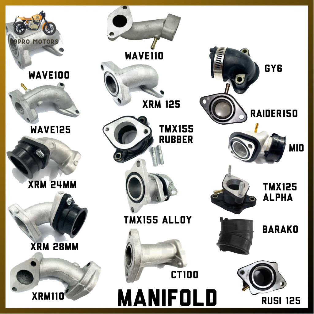 Manifold Carburetor Carb Intake Motorcycle TMX CT100 BARAKO WAVE100 XRM ...