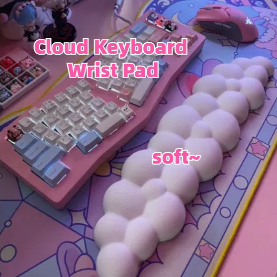 Soft Cloud Mouse Pad Keyboard Wrist Pad Material Memory Foam Keyboard ...