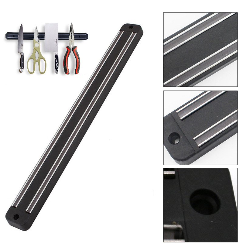 33CM Kitchen Wall Mounted Knife Holder Magnetic Knife Holder Kitchen Tools Kitchen Storage Rack ...