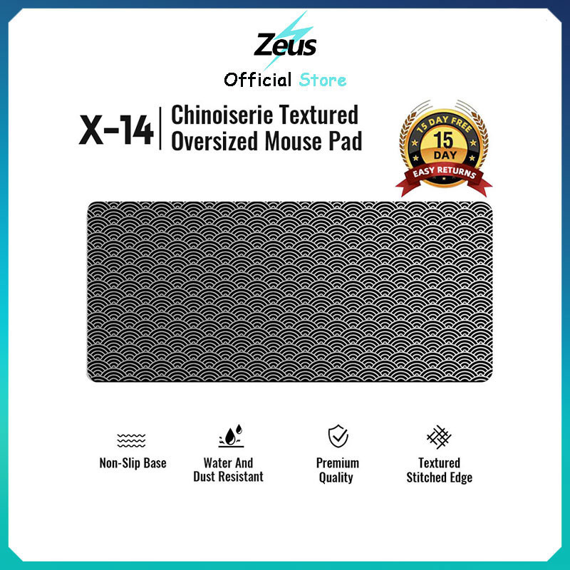 Zeus Plain Design Extended Mouse Mat / Mouse Pad For Gaming Office Mice ...