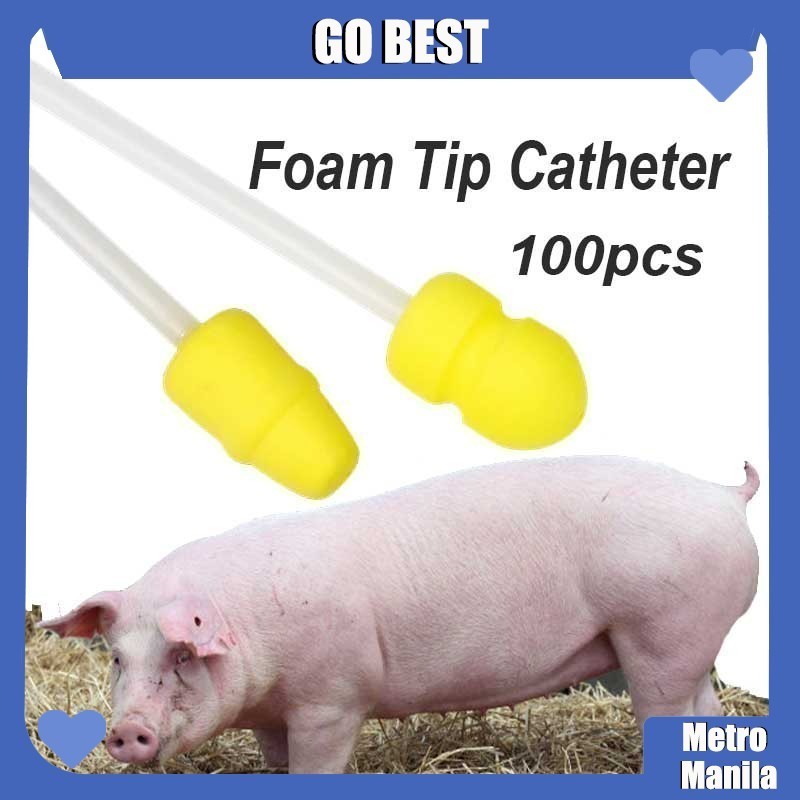 100pcs Foam Tip Catheter Pig Artificial Insemination With End Cap ...