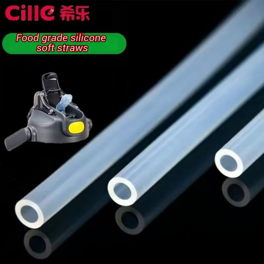 Cille Food Grade Silicone Straw Suction Nozzle Suit Double Drink ...