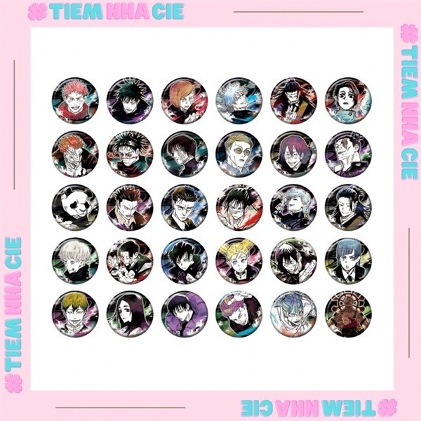 [Cie's Shop] [AVAILABLE] JJK Jujutsu Kaisen Character Badge New War ...
