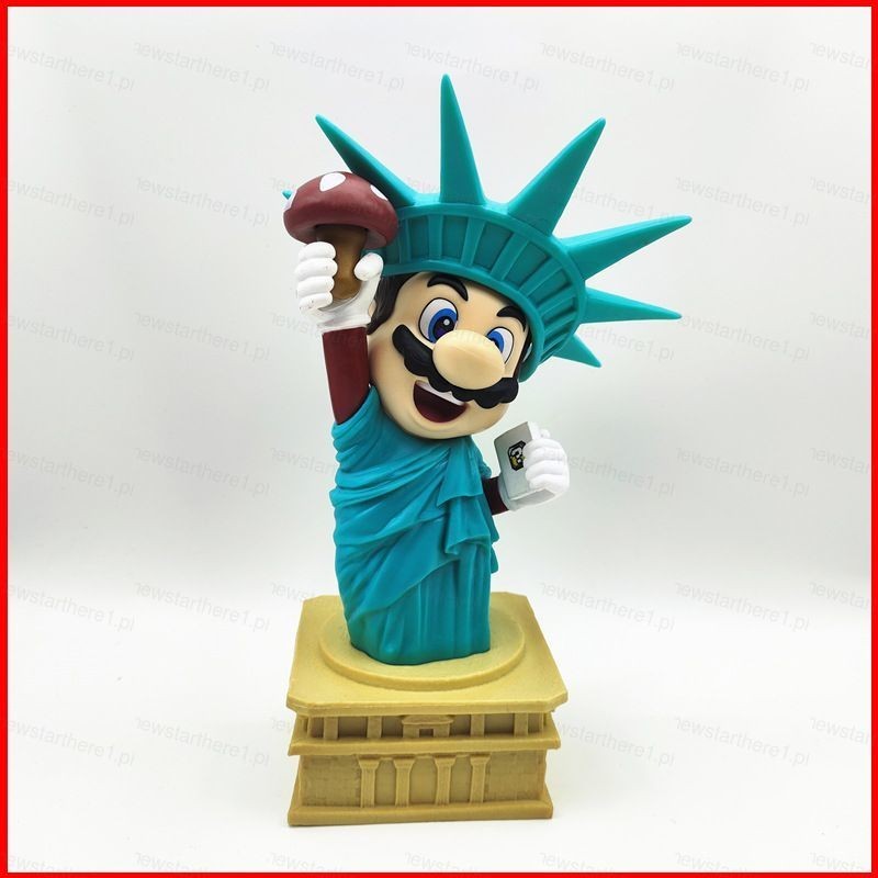 Jason Super Mario Action Figure Mario cos Statue of Liberty Model Dolls ...