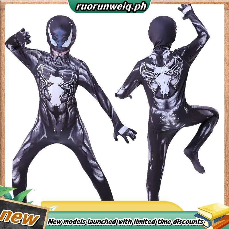 Adult Kids Venom Costume Cosplay Superhero Venom Super hero Costumes ...