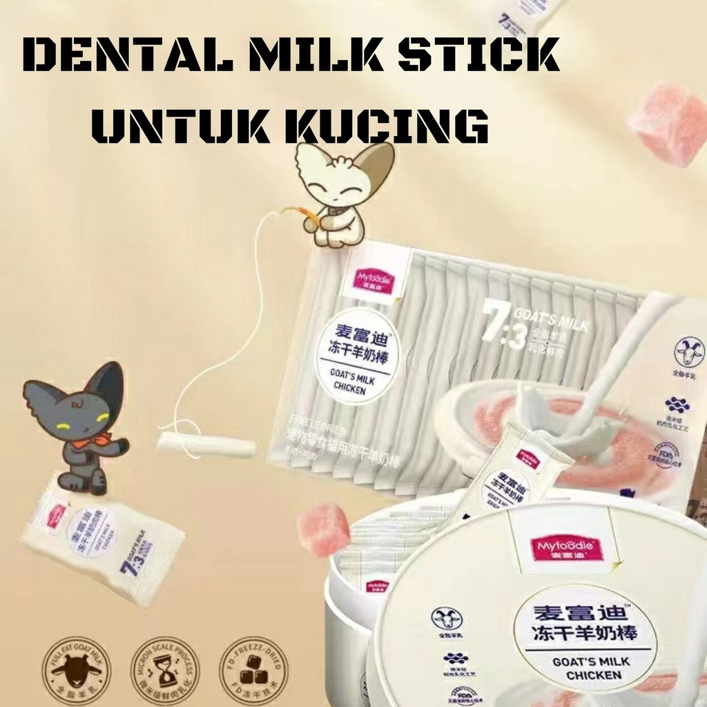 Dental Milk Stick for Cats Dogs Goat Milk and Fresh Chicken Meat ...