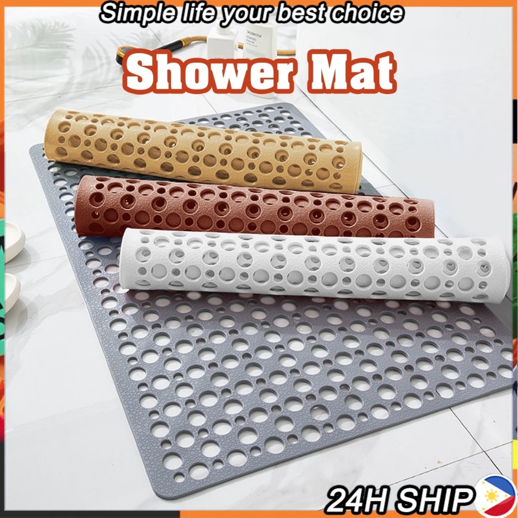 Bathroom Floor Mat Non Slip Mat Suction Bath Waterproof Eco-friendly ...