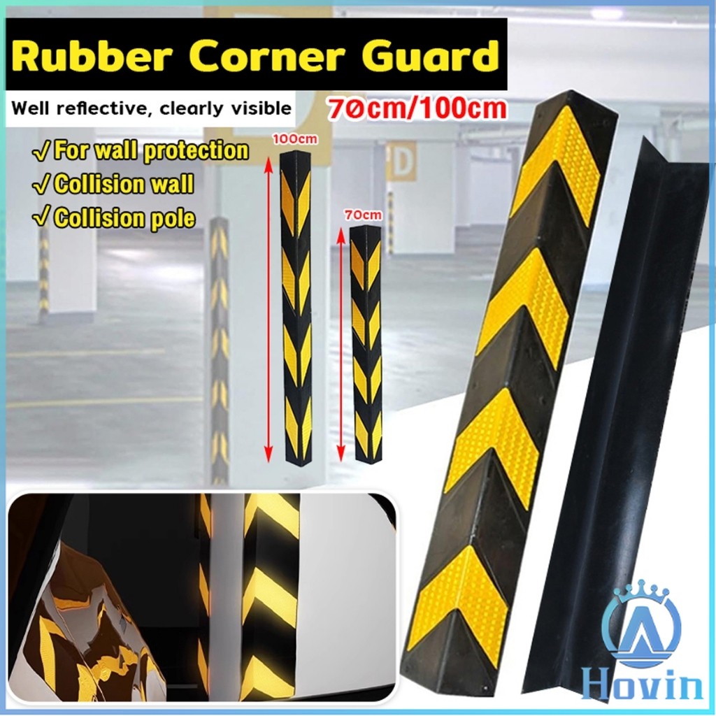 HOV Rubber Corner Guard Reflectorized Corner Guard Parking For Edge ...