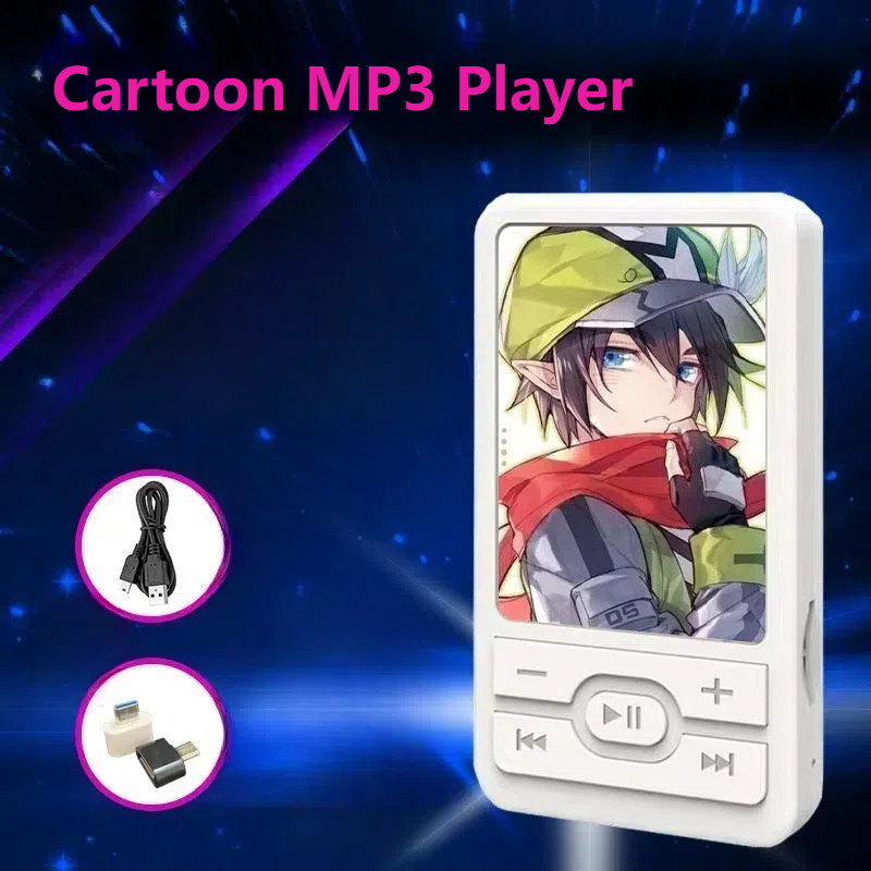 Cartoon Mp3 Music Player Sports Walkman Mini MP3 Player Support Speaker ...