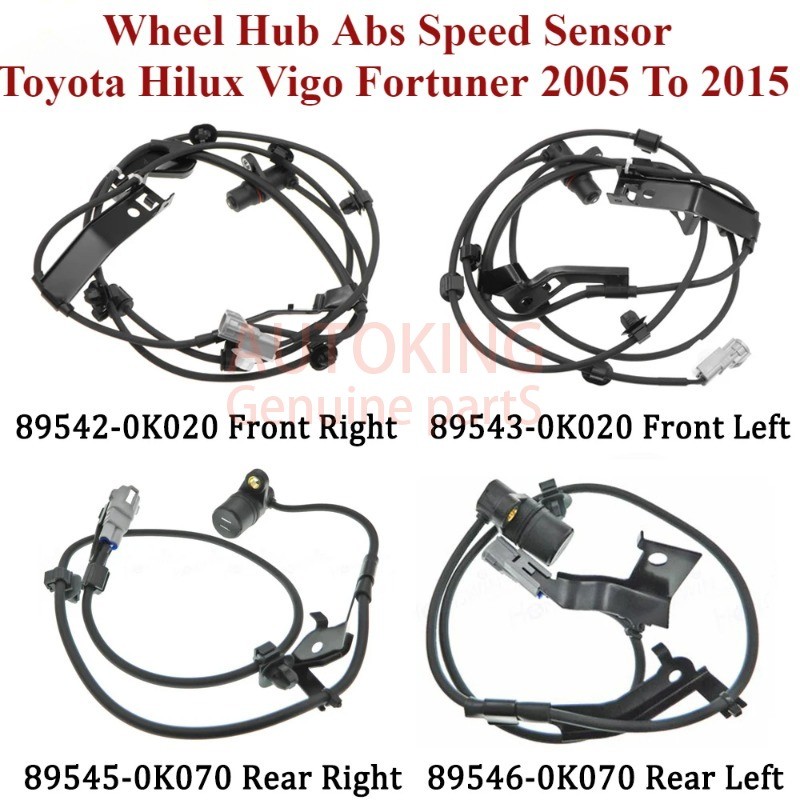 Wheel Hub Abs Speed Sensor Front for Toyota Hilux Vigo Fortuner 2005 To ...